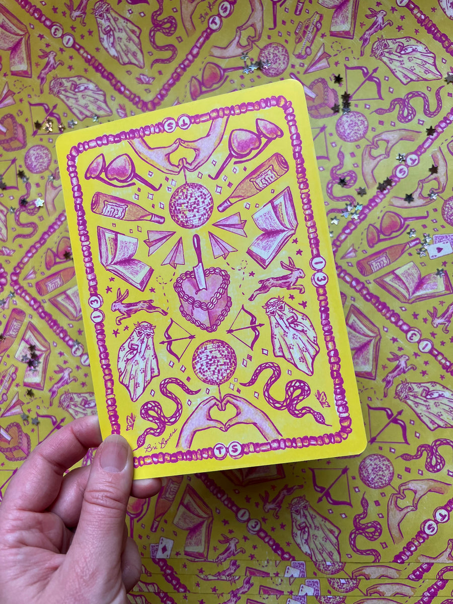 Taylor Swift Jumbo Playing Card Queen of Diamonds or Spades Print – Bri ...